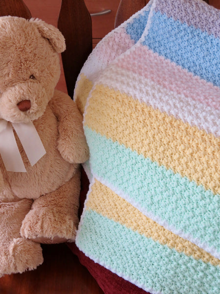 Gentle Pastels Baby Soft Blanket (Crochet) – Lion Brand Yarn