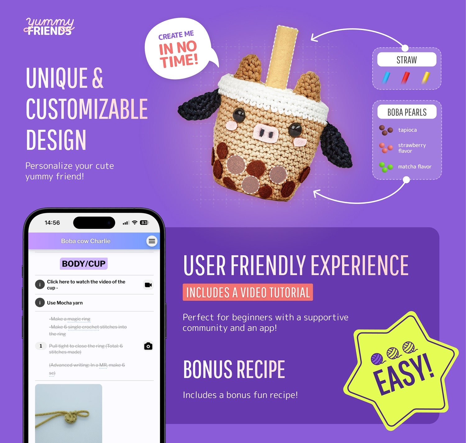 Yummy Friends Crochet Kit – Lion Brand Yarn