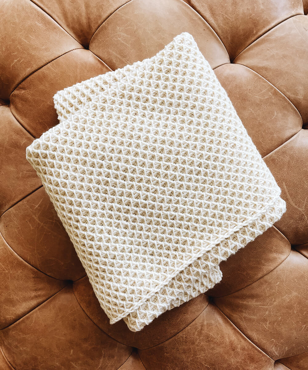 Crochet Kit - The Bourdon Throw – Lion Brand Yarn