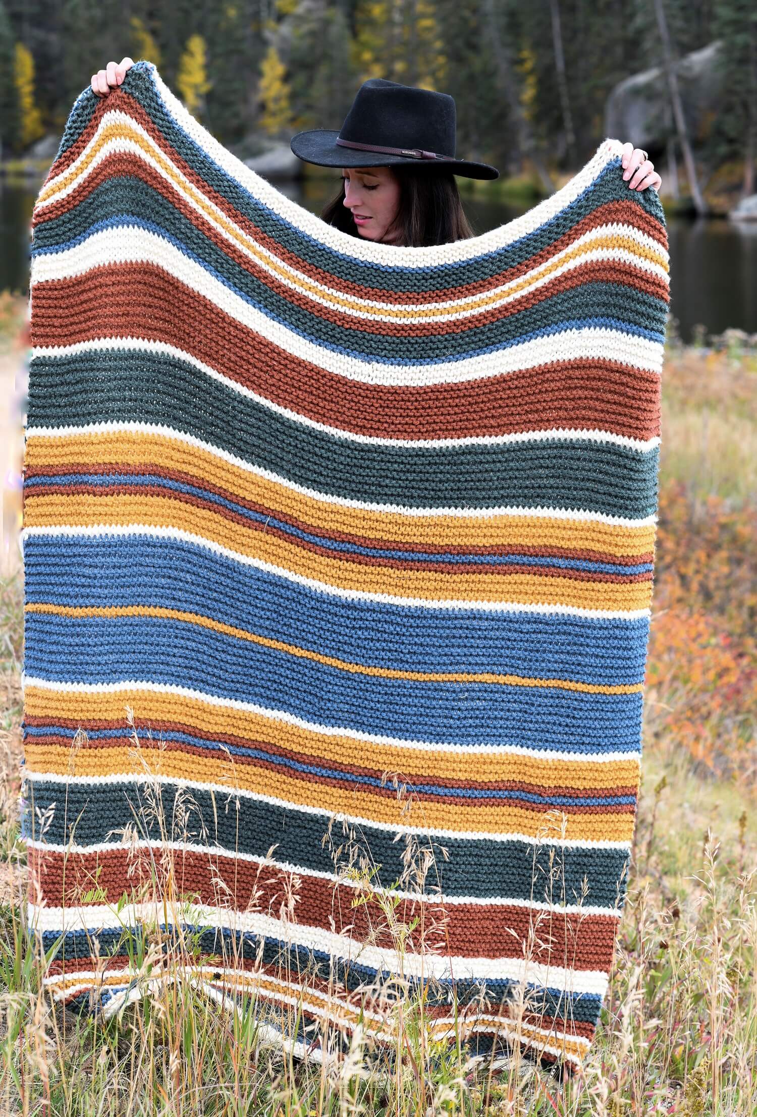 Knit Kit - Yellowstone Throw Blanket – Lion Brand Yarn