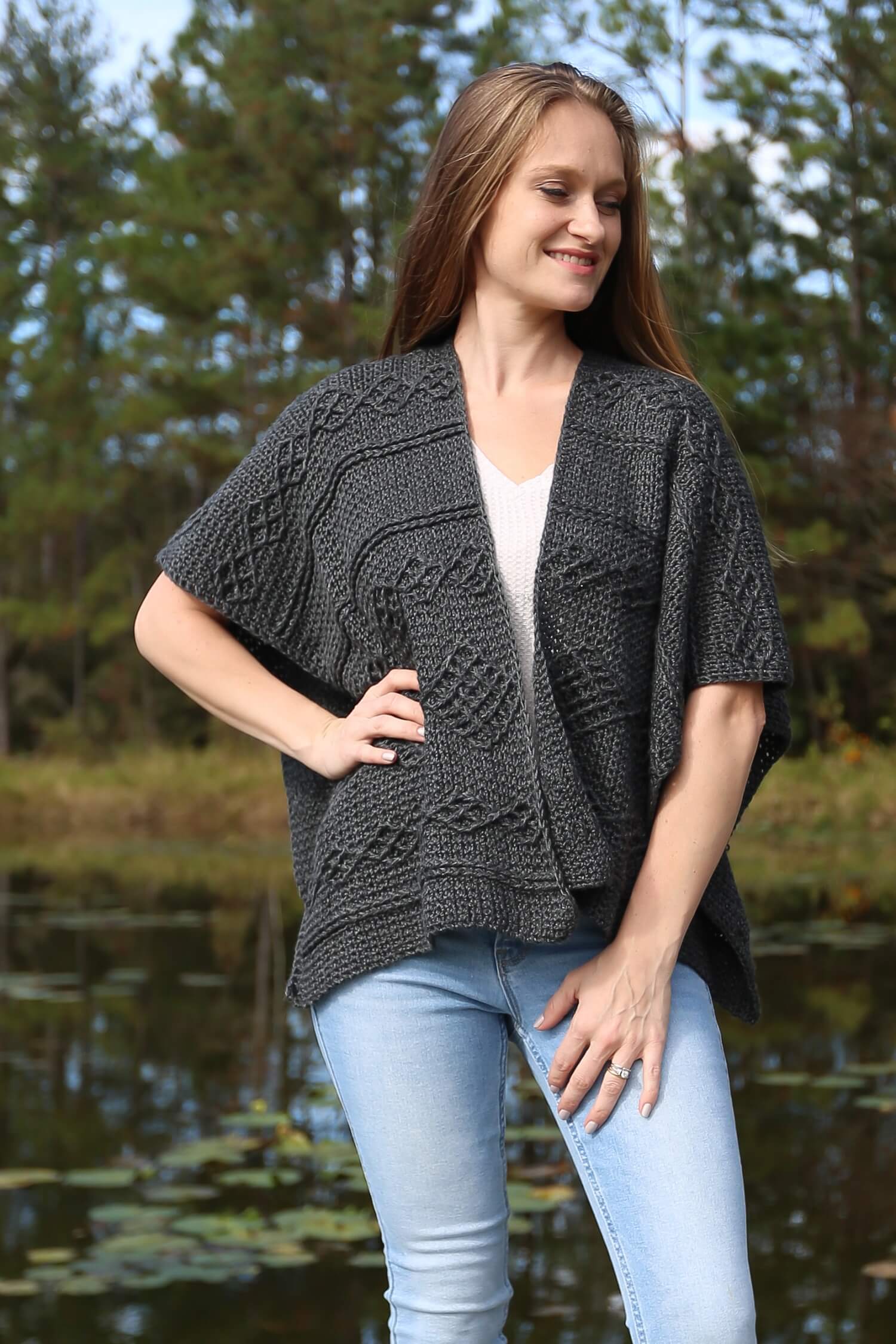 Crochet Kit - Western Split Wrap – Lion Brand Yarn