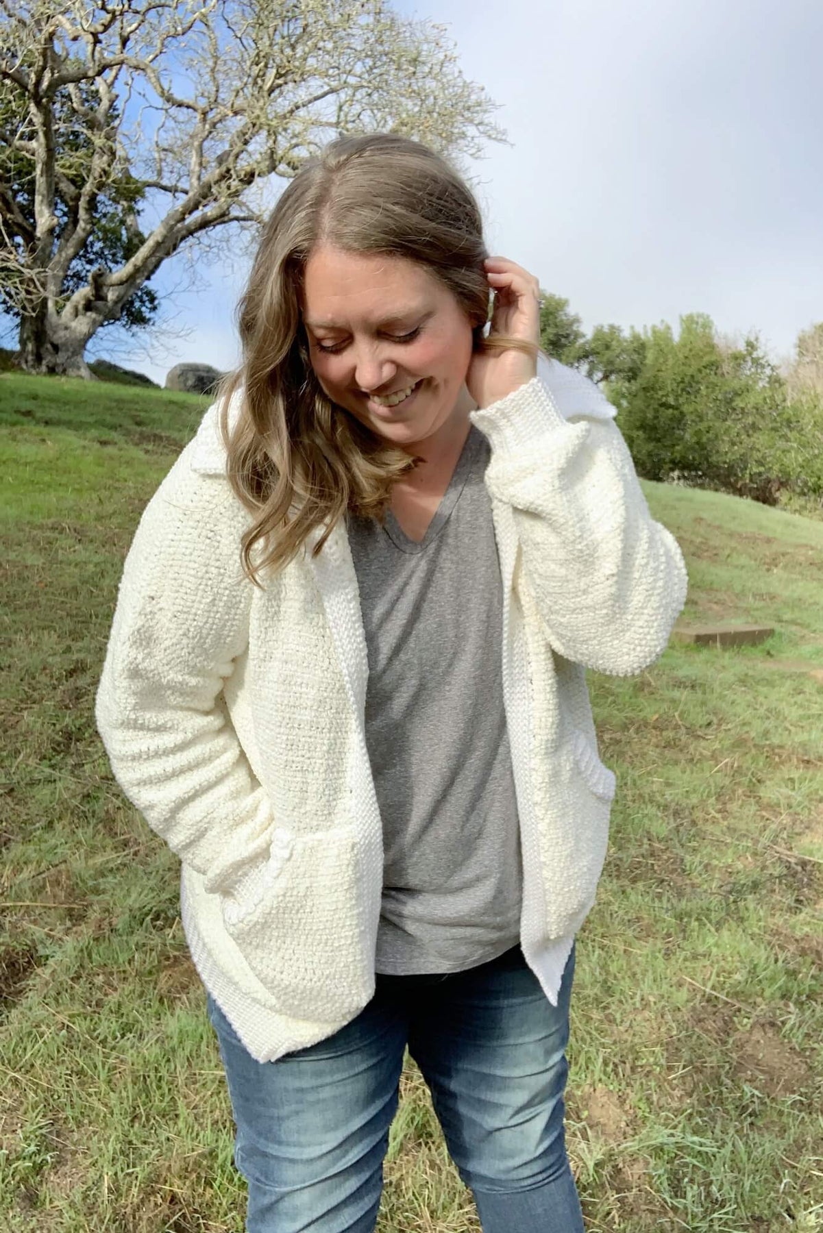 How to Crochet a Soft Bomber Jacket with this Pattern Kit • Craftdrawer