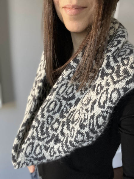 Knit Kit - Snow Leopard Cowl – Lion Brand Yarn