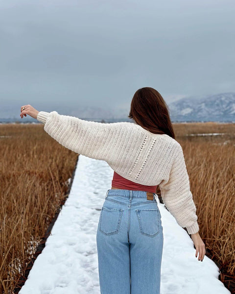 Crochet Kit - Tilda Shrug – Lion Brand Yarn