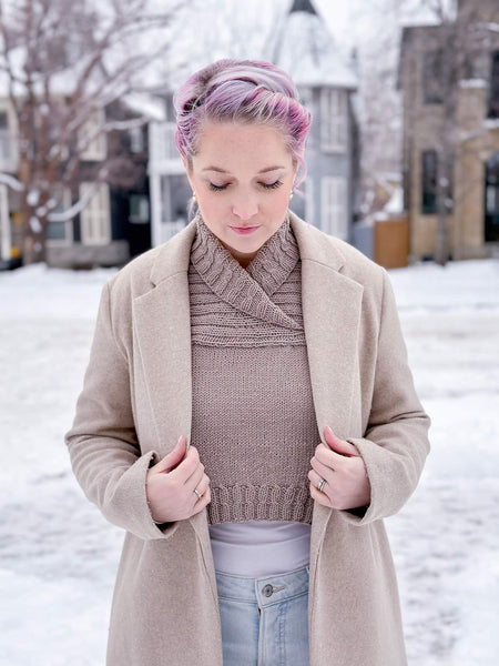 Knit Kit - Crossed Cable Collar – Lion Brand Yarn