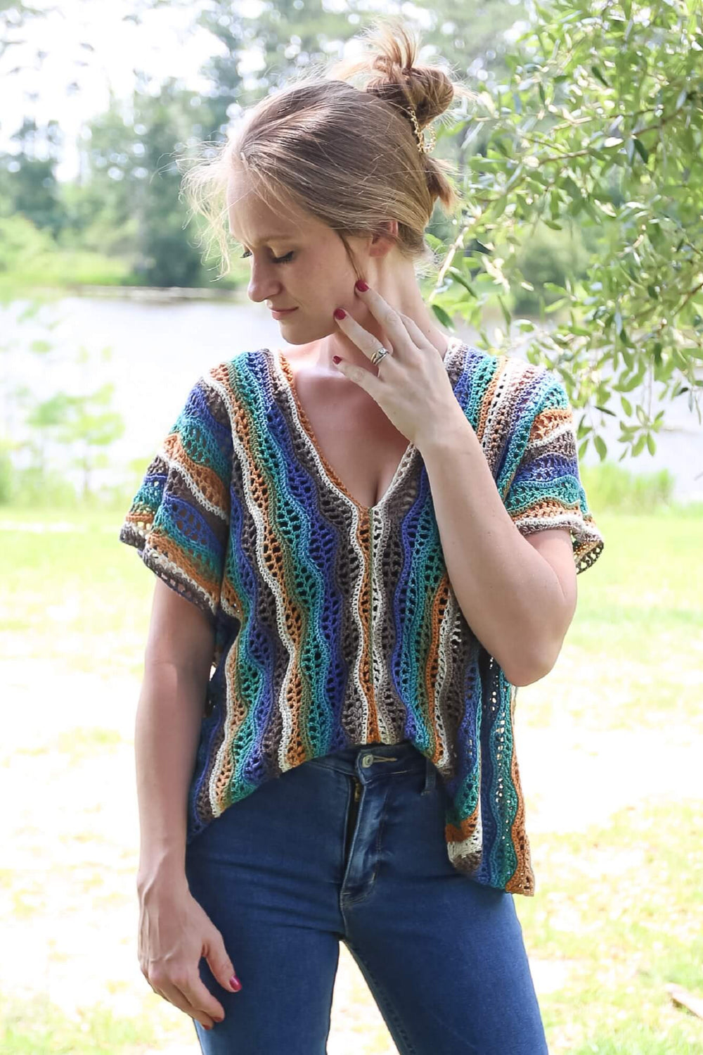 Crochet Kit - Country Sunset Top – Lion Brand Yarn