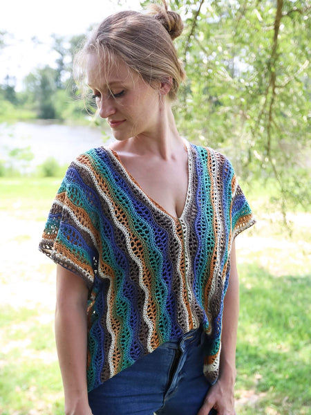Crochet Kit - Country Sunset Top – Lion Brand Yarn