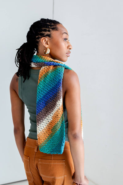 Crochet Kit - Kelli Bias Scarf – Lion Brand Yarn