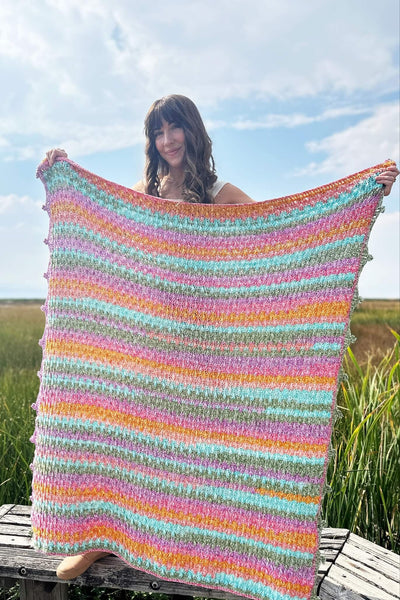 Crochet Kit -Sunrise Surf Throw – Lion Brand Yarn