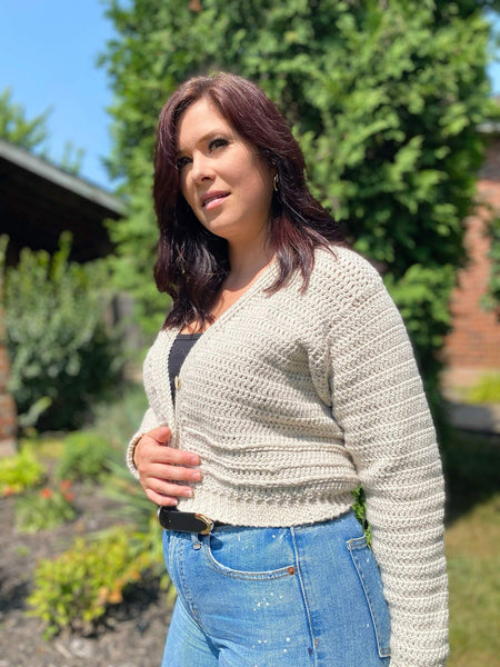 Crochet Kit - Callie Crop Cardi – Lion Brand Yarn