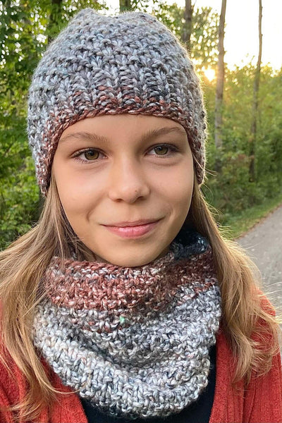 Knit Kit - Aria Hat and Cowl – Lion Brand Yarn