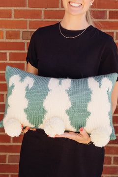 Knit Kit Even Easier Eyelet Yoke Sweater Lion Brand Yarn