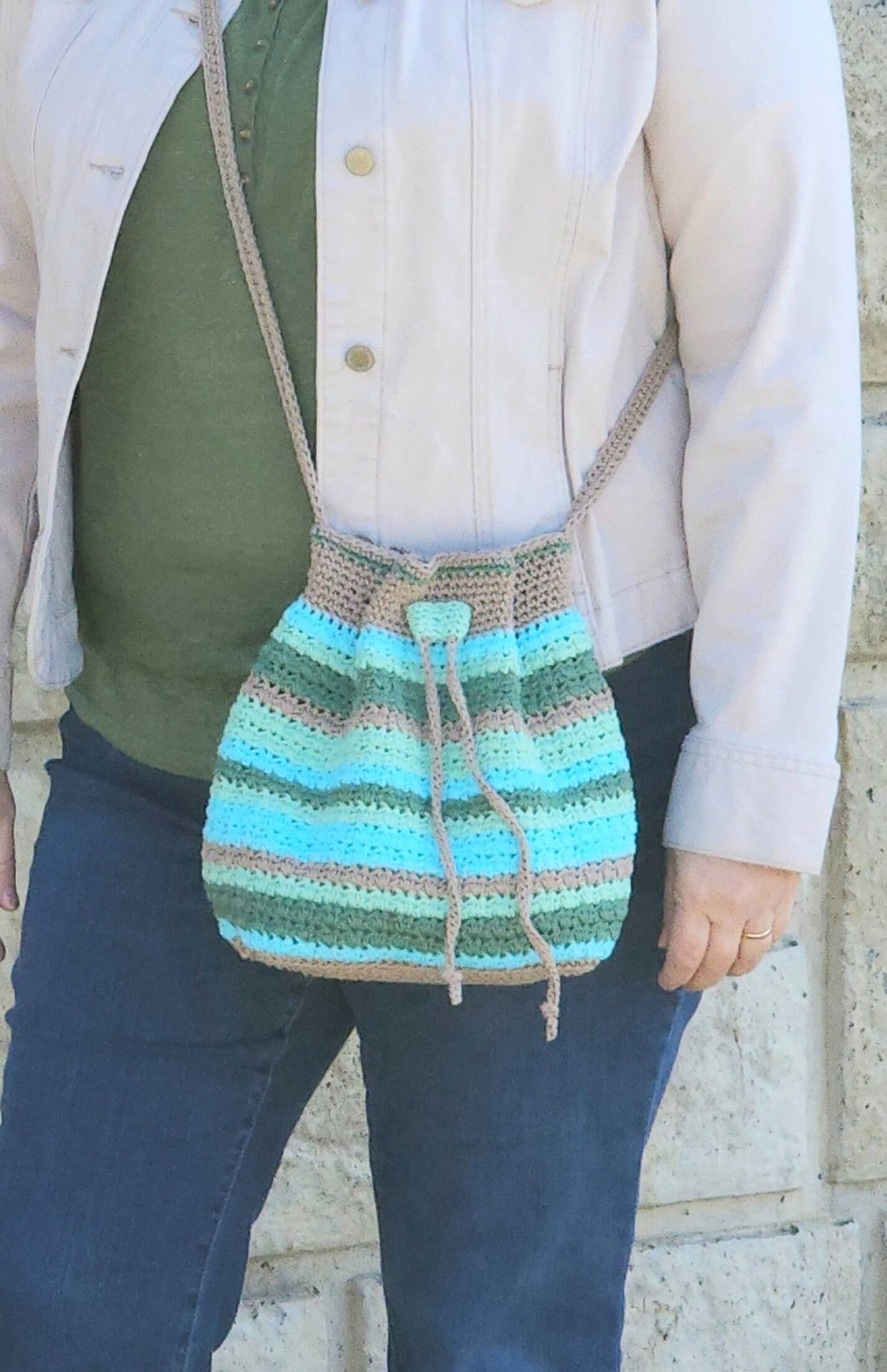 Crochet Kit - Destination Drawstring Bag – Lion Brand Yarn