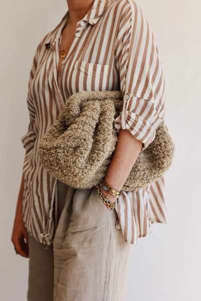 Crochet Kit - Sherpa Dumpling Clutch – Lion Brand Yarn