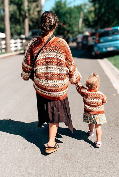 Crochet Kit - Riverbed Cardigan Jr. – Lion Brand Yarn