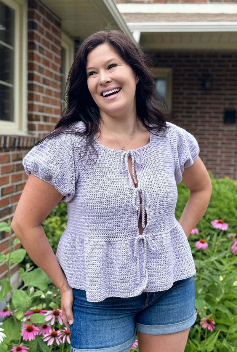 Crochet Kit - Tie Up Top – Lion Brand Yarn
