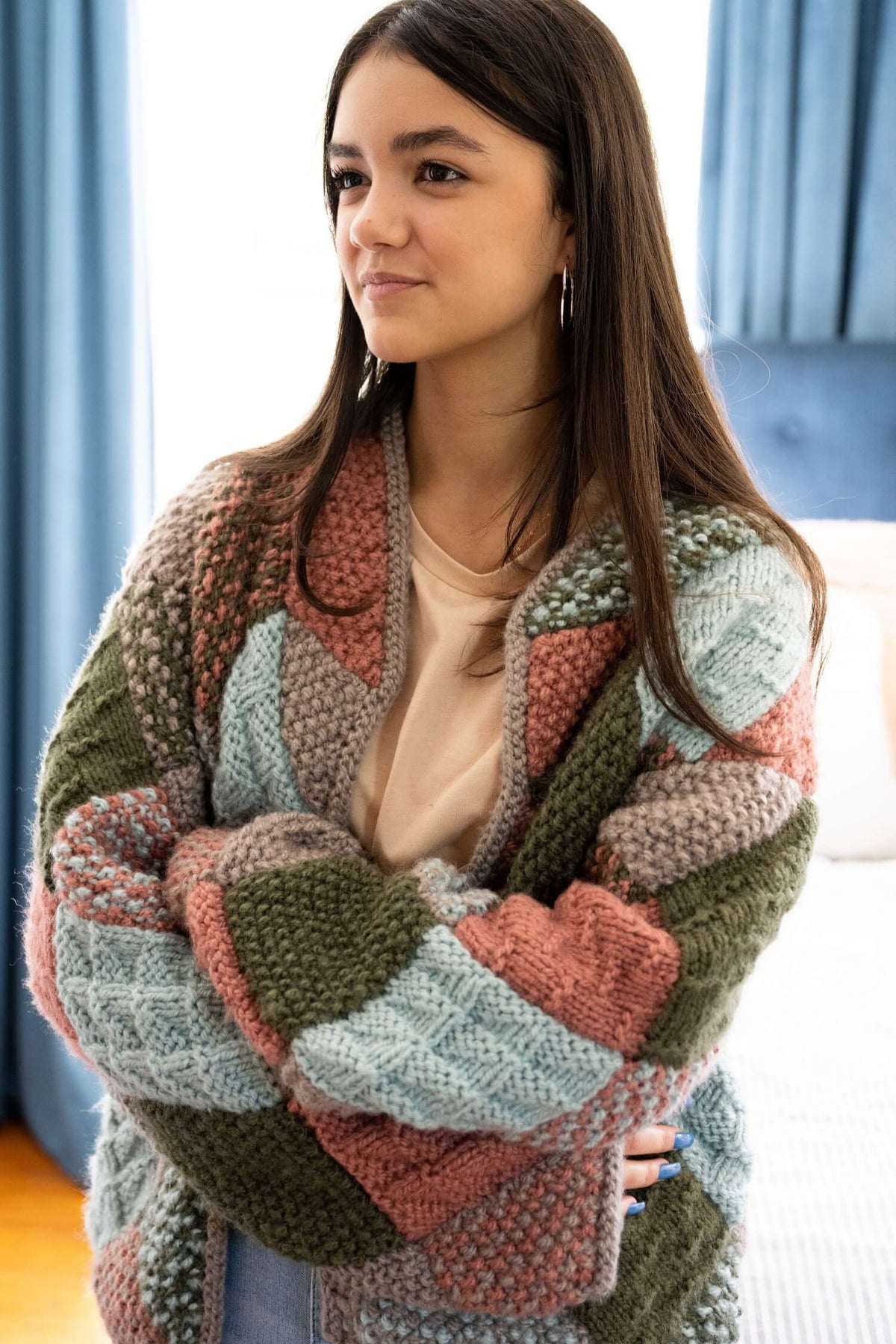 Patchwork Jacket (Knit) – Lion Brand Yarn