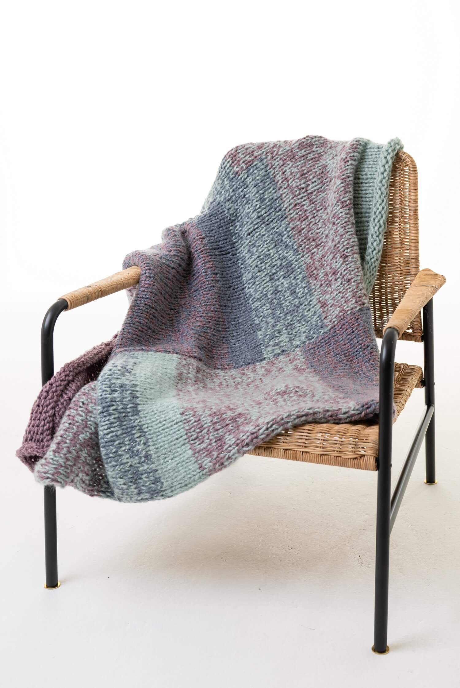 Shaded Color Afghan (Knit) – Lion Brand Yarn