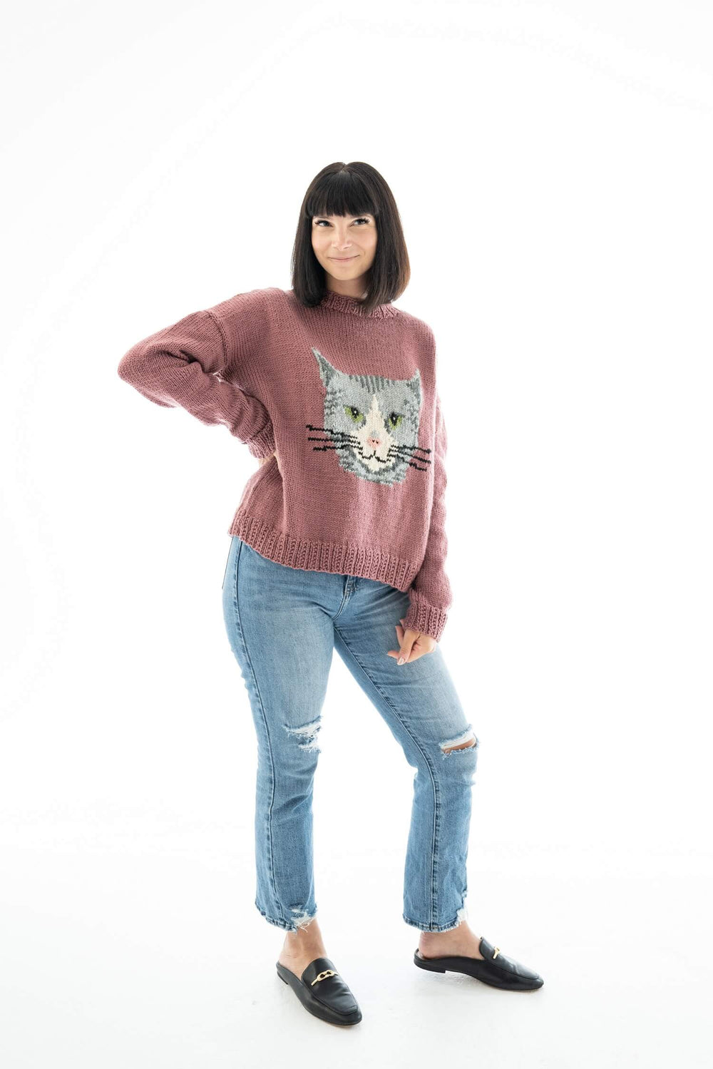 Cat Pullover (Knit) – Lion Brand Yarn