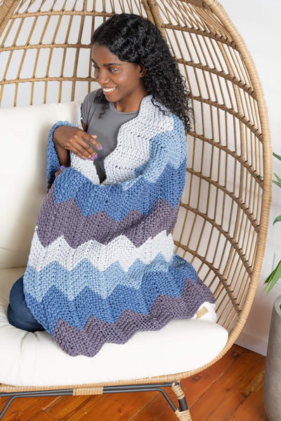 Ripple Afghan (Knit) – Lion Brand Yarn