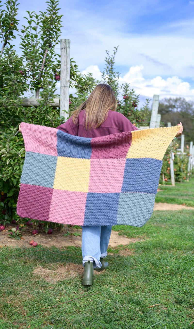 Crochet Kit - Colorblock Lapghan – Lion Brand Yarn