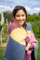 Crochet Kit - Colorblock Lapghan – Lion Brand Yarn