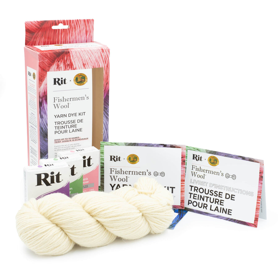 Rit x Lion Brand Yarn Dye Kits