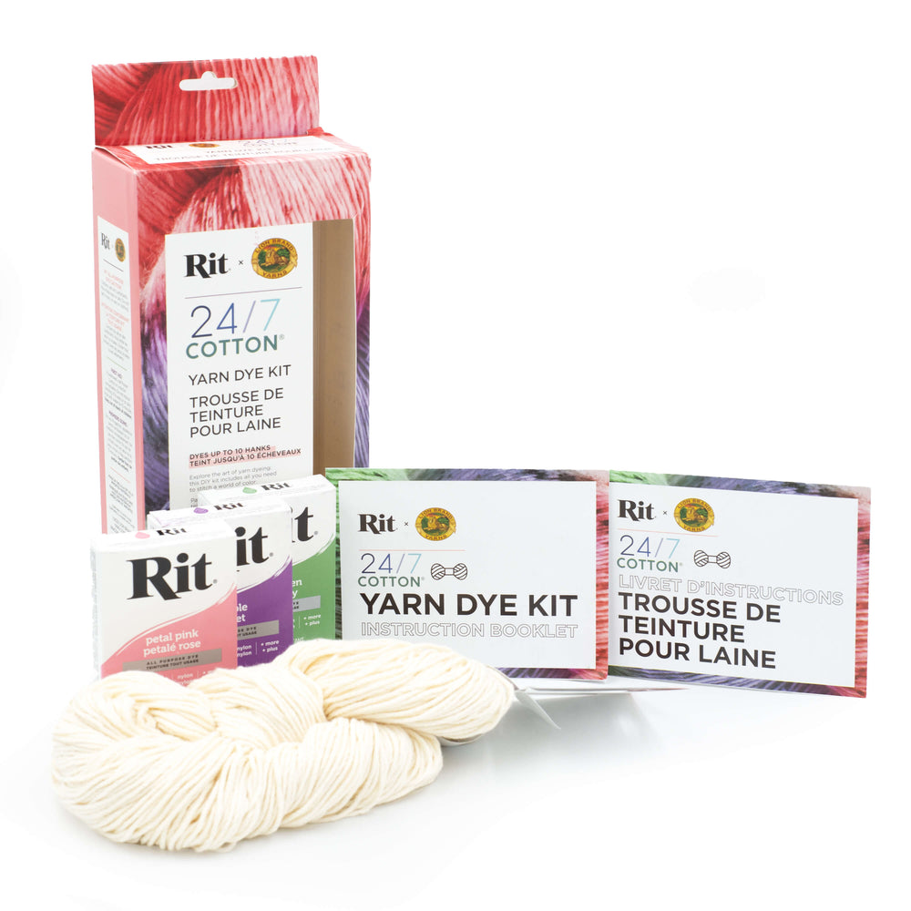 Rit x Lion Brand Yarn Dye Kits