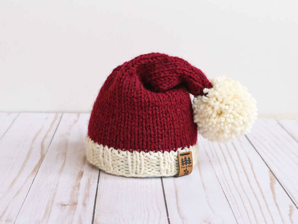 Classic Santa Stocking Cap Christmas Hat (Knit) – Lion Brand Yarn