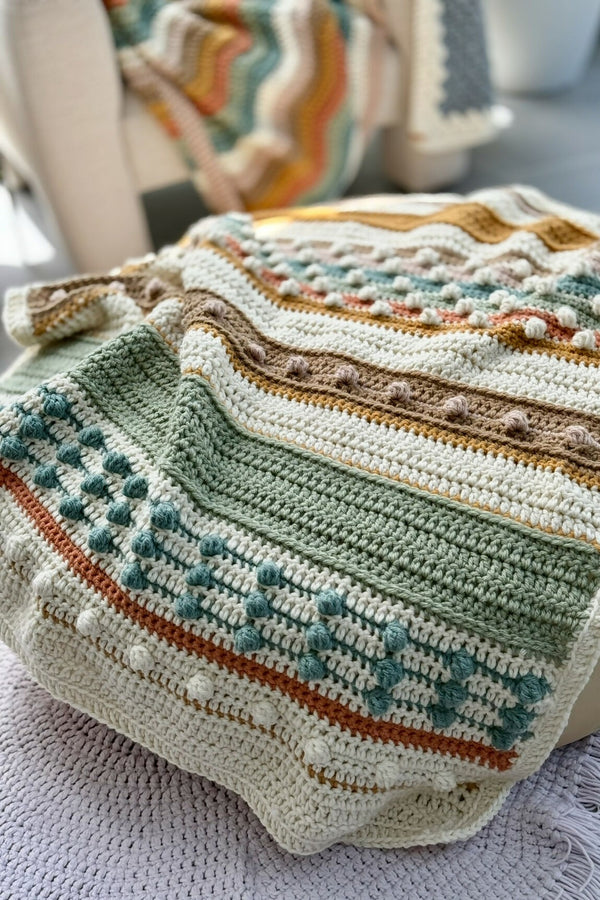 Dots and Dashes Throw Blanket (Crochet) – Lion Brand Yarn