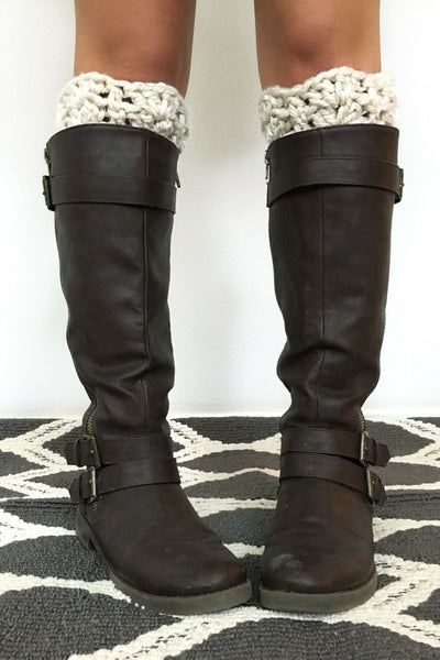 McKenna Boot Cuffs- Made with a Twist (Crochet) – Lion Brand Yarn