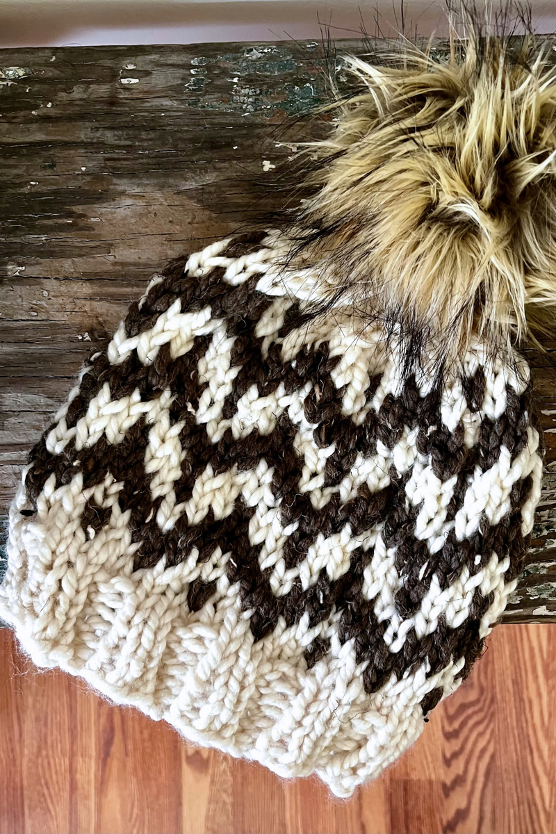 Barley Chevron Hat (Knit) – Lion Brand Yarn