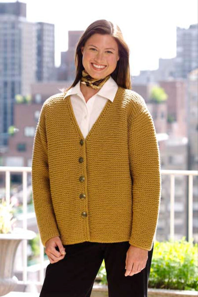 Knit Quick-Knit Classic Cardigan – Lion Brand Yarn