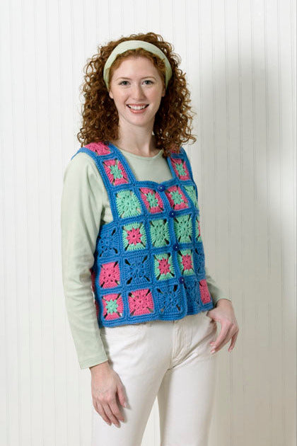 Granny Square Vest Pattern (Crochet) – Lion Brand Yarn