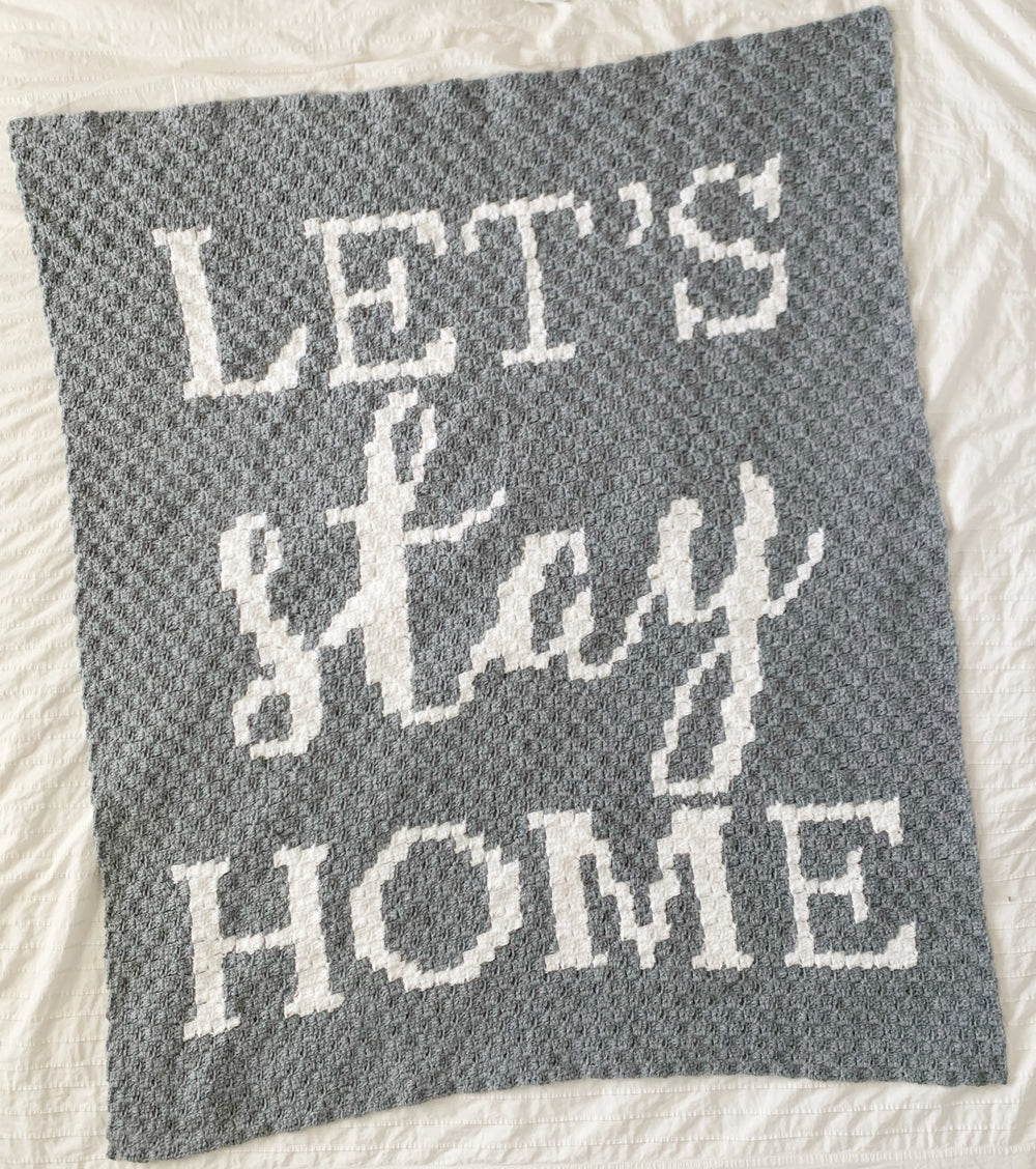 Crochet Kit - Let’s Stay Home Graphgan – Lion Brand Yarn