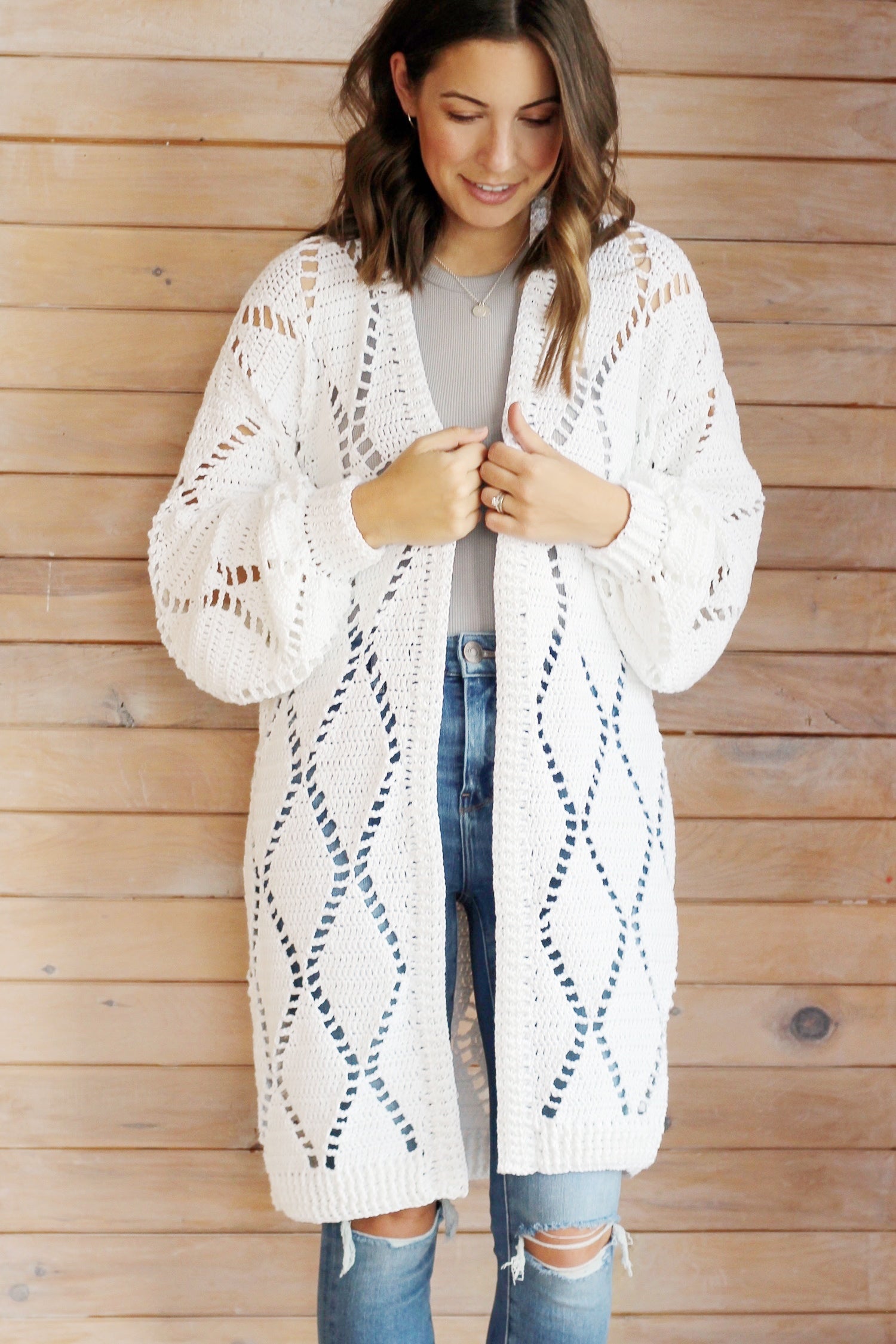 Crochet Kit - Eva Crochet Cardigan – Lion Brand Yarn