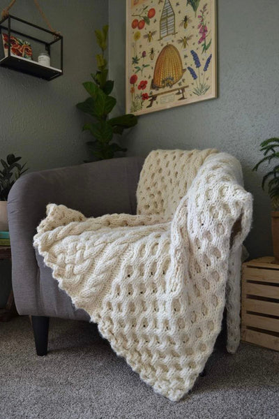 Knit Kit - Winter Bees Throw – Lion Brand Yarn