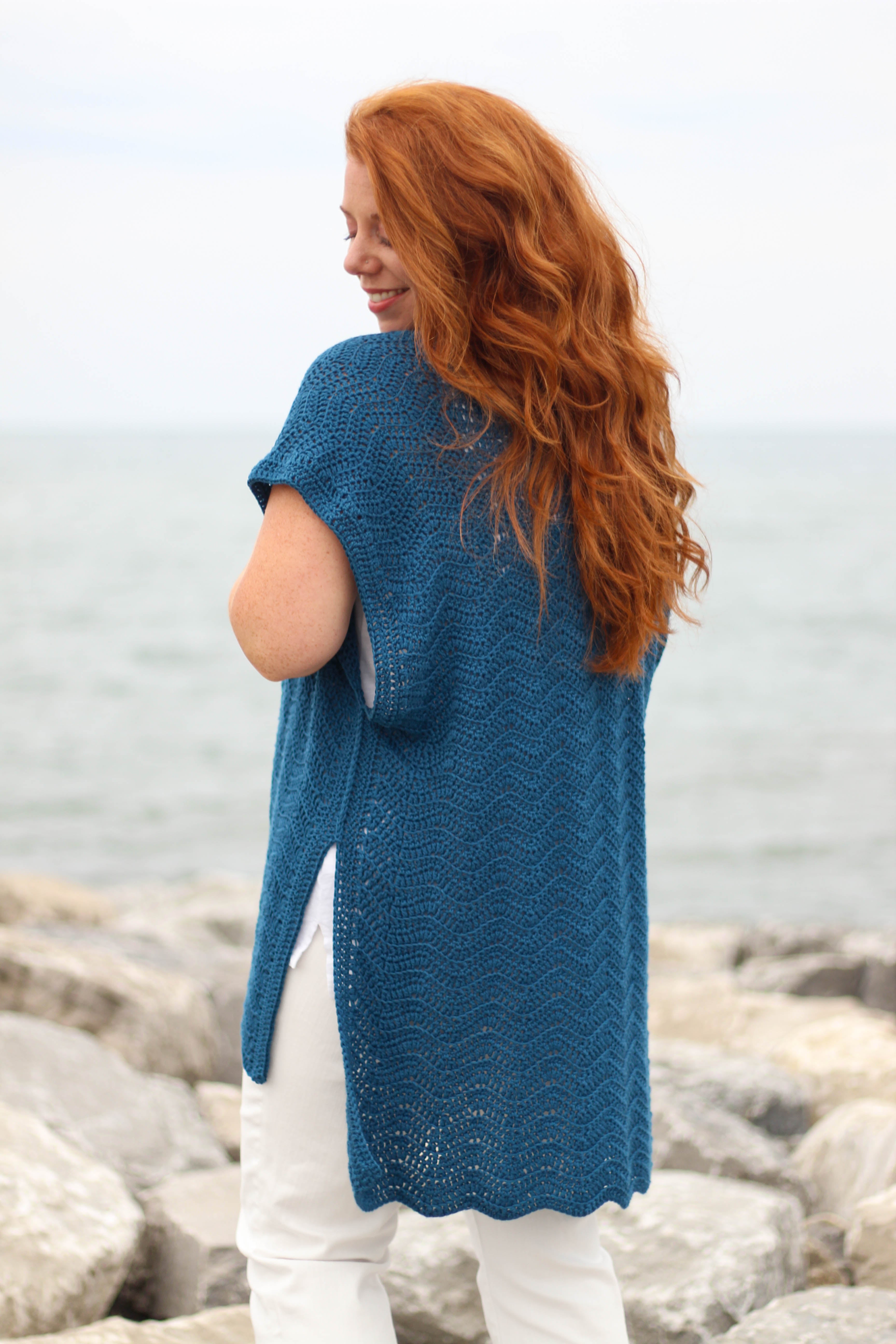 Crochet Kit - Tidal Wave Ruana – Lion Brand Yarn
