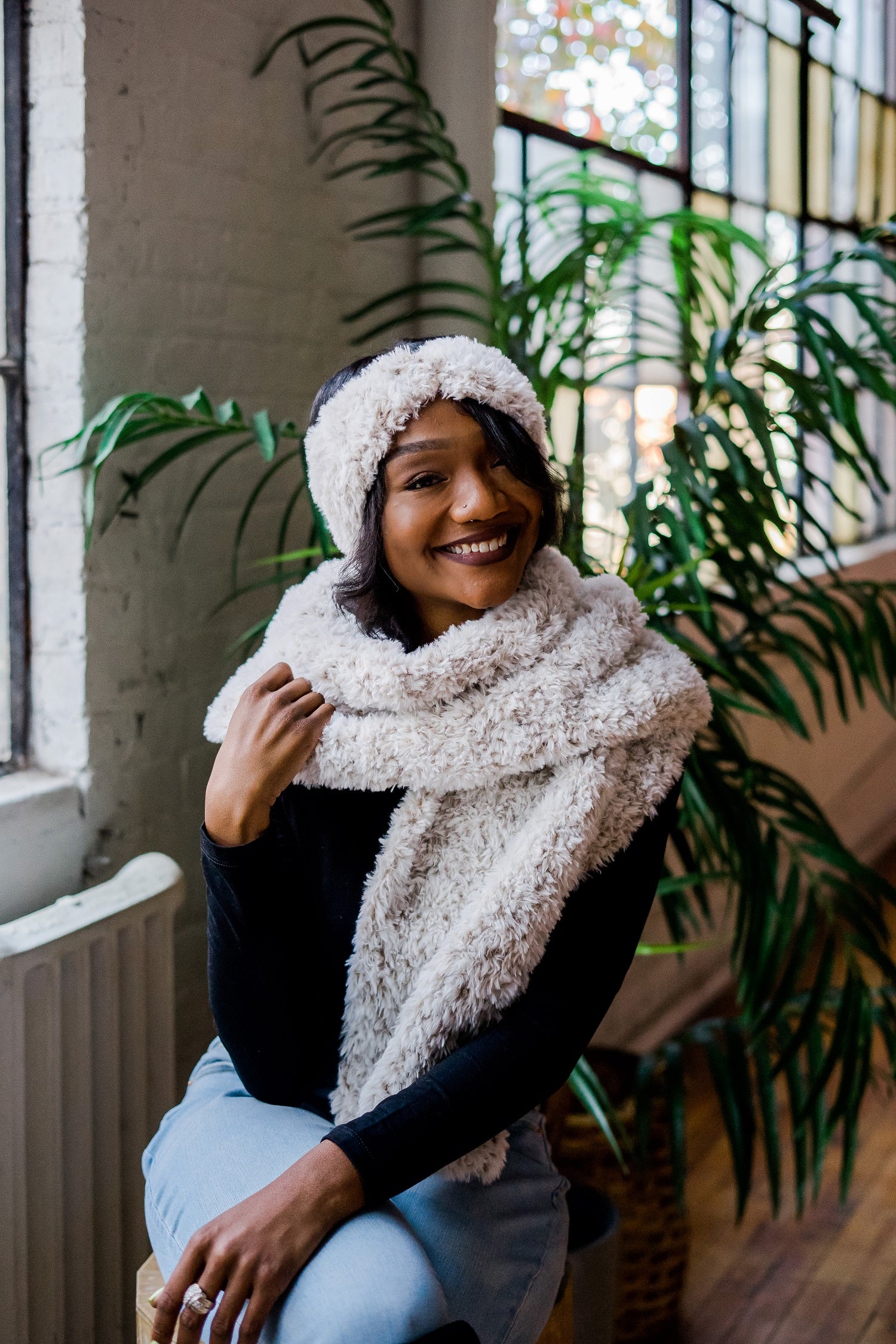 Crochet Kit - Frosty Ear Warmer & Scarf – Lion Brand Yarn