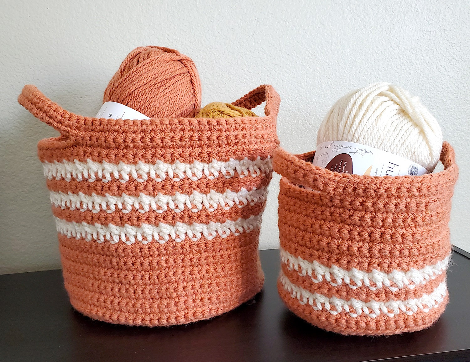 Crochet Kit - Cally Baskets Duo – Lion Brand Yarn