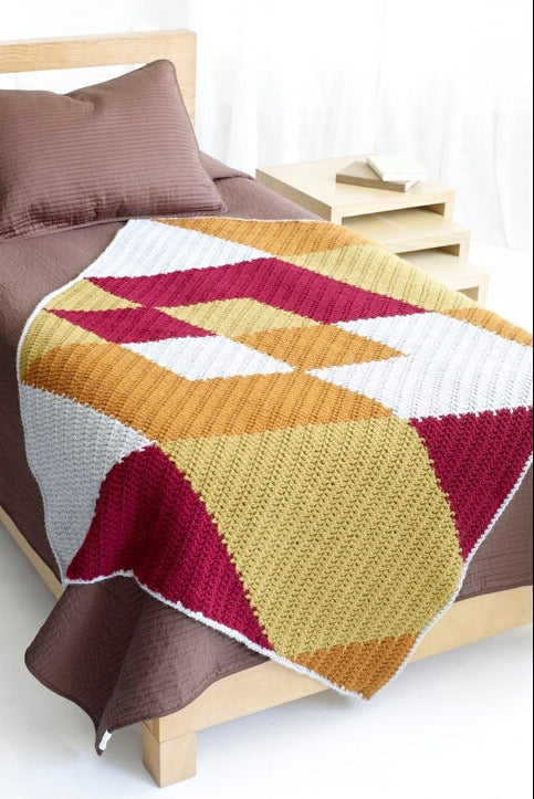 Argyle Crochet Afghan Pattern (Crochet) – Lion Brand Yarn