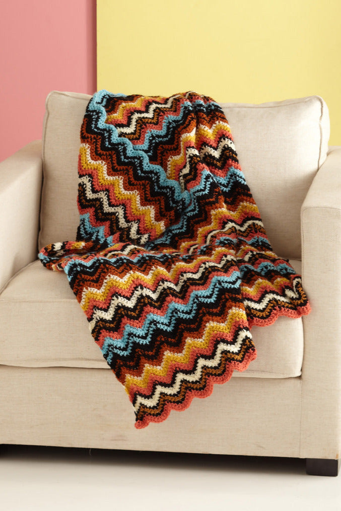 Bello Ripple Throw Pattern (Crochet) – Lion Brand Yarn