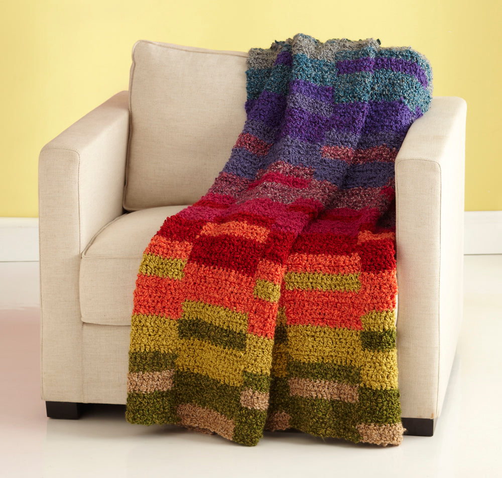 Color Spectrum Afghan (Crochet) – Lion Brand Yarn