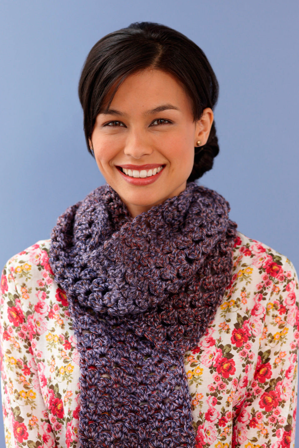 Crochet Mesh Scarf – Lion Brand Yarn