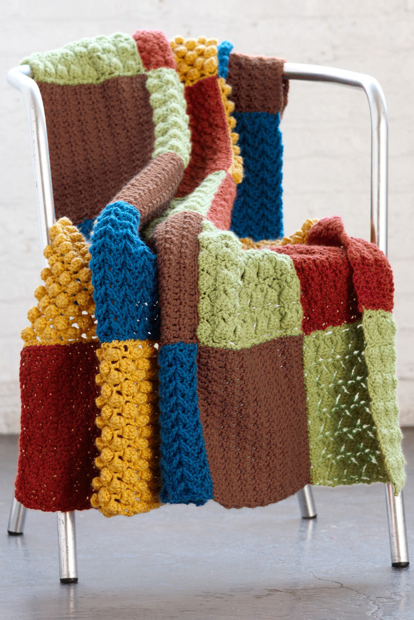 Crochet Sampler Throw Pattern - Version 2 – Lion Brand Yarn