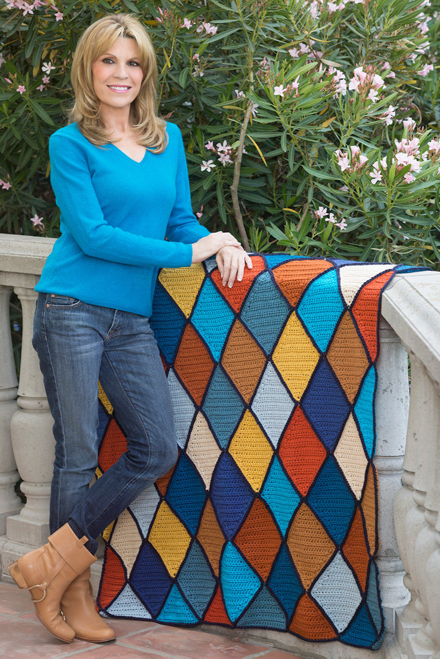 Diamonds Afghan Pattern (Crochet) – Lion Brand Yarn