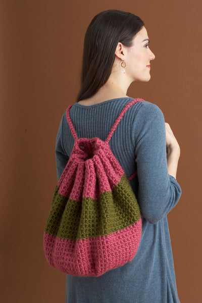 Drawstring Backpack Pattern (Crochet) – Lion Brand Yarn