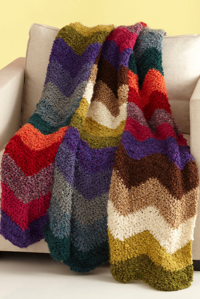 Earth, Wind And Fire Wow Afghan (Crochet) – Lion Brand Yarn