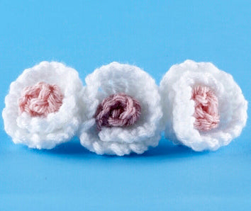 Floral Bridal Barrette Pattern (Crochet) – Lion Brand Yarn