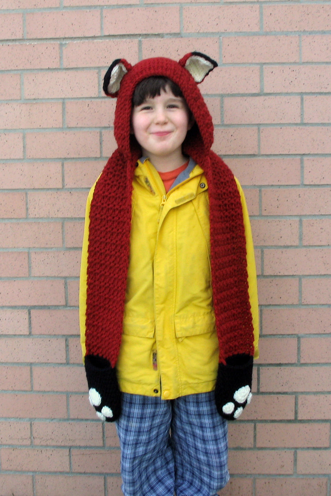 Fox Scoodie with Pockets Pattern (Crochet) – Lion Brand Yarn